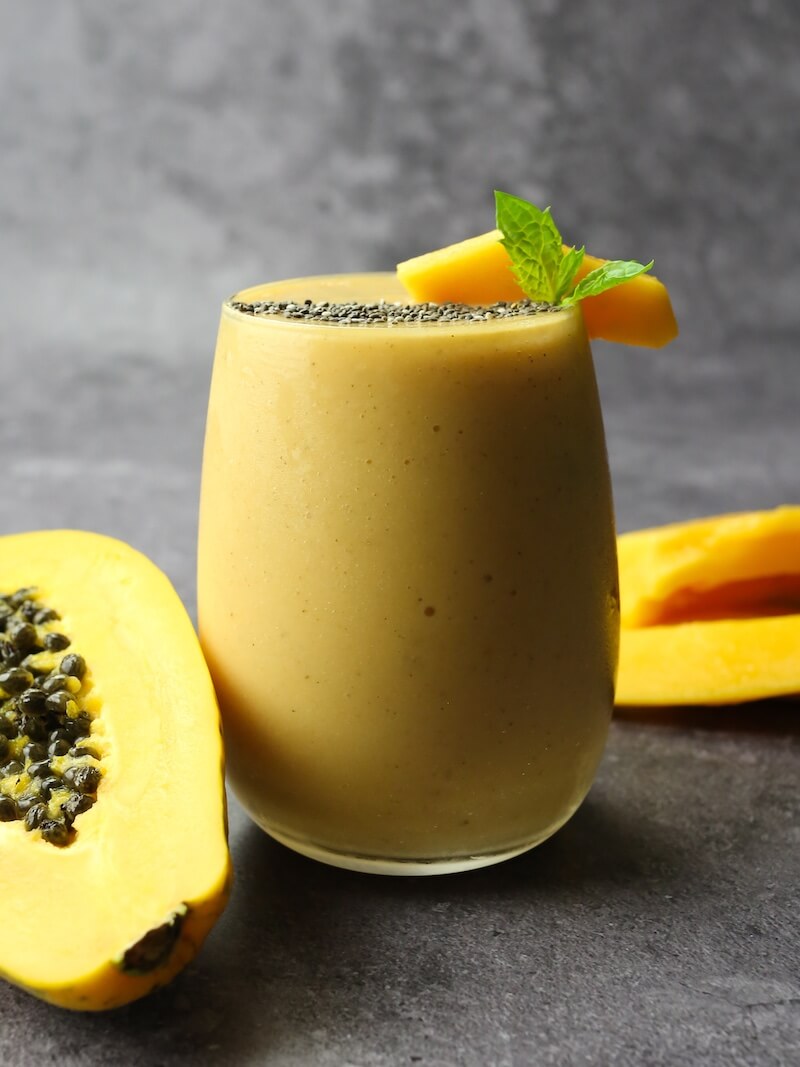 Papaya Smoothie for Gut Health
