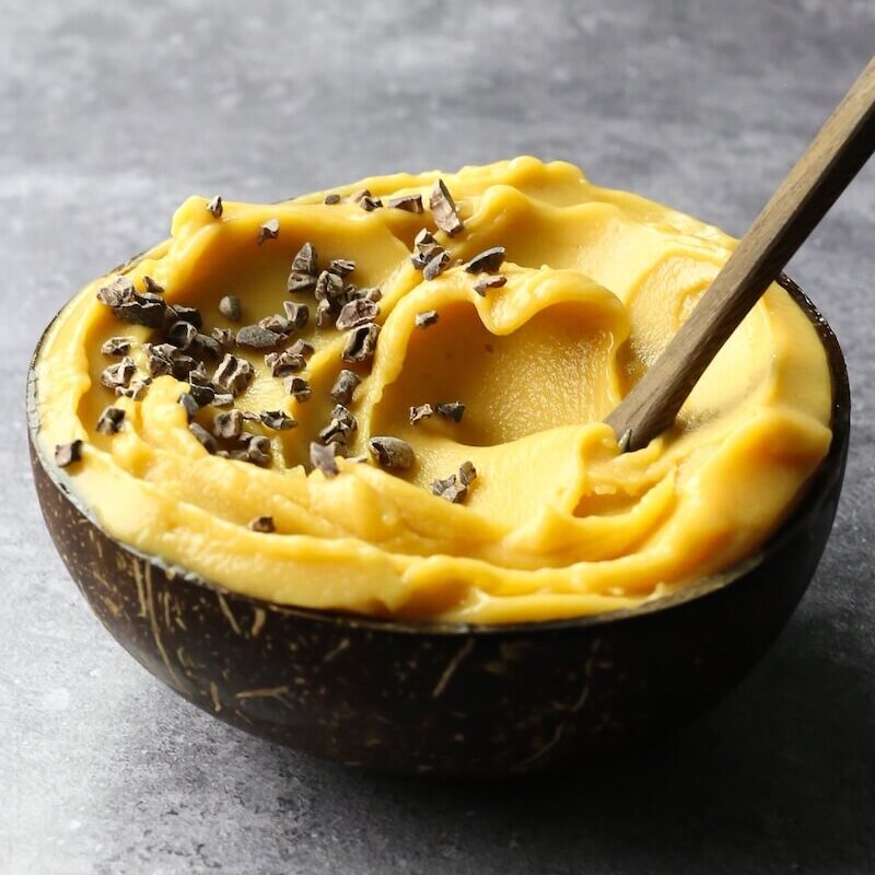 Thick Papaya Smoothie Bowl